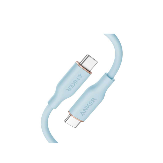 Anker PowerLine III Flow USB-C To USB-C 100W (1.8m/6ft) -Blue - AZM Store