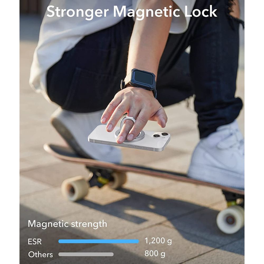 ESR HaloLock Ring Stand (Silver) - AZM Store